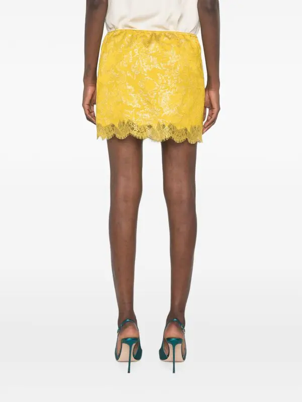 Saint Laurent Laced Mini Skirt