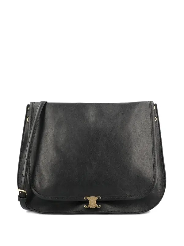 Celine Triomphe Leather Shoulder Bag
