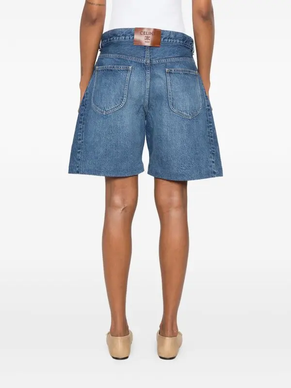 Celine Denim Cotton Shorts