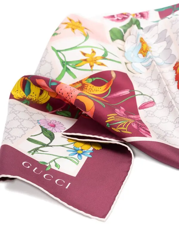 Gucci Printed Silk Foulard