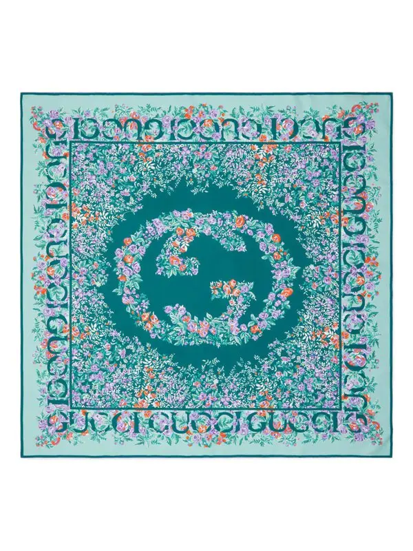Gucci Printed Silk Foulard