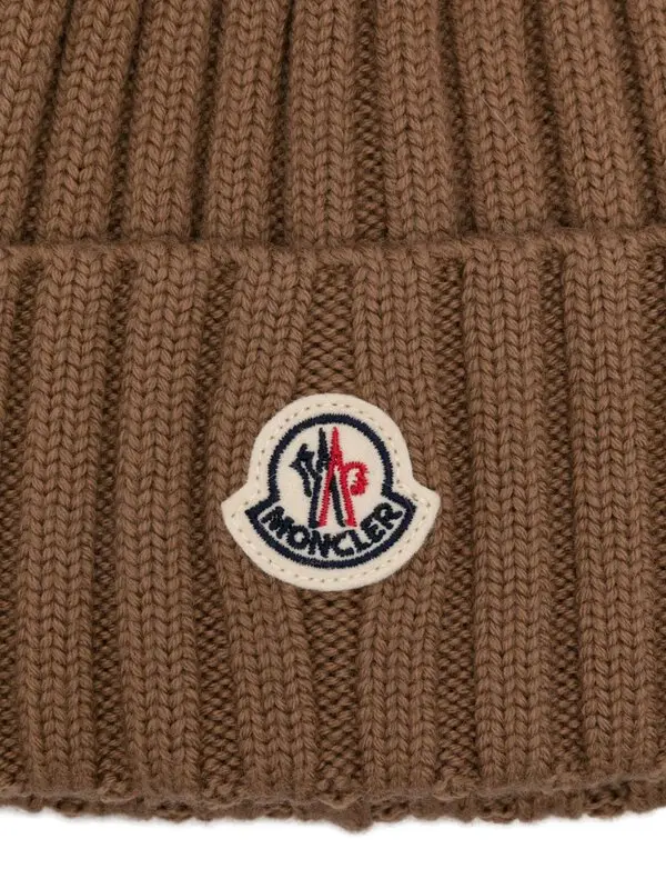 Moncler Logo Wool Beanie