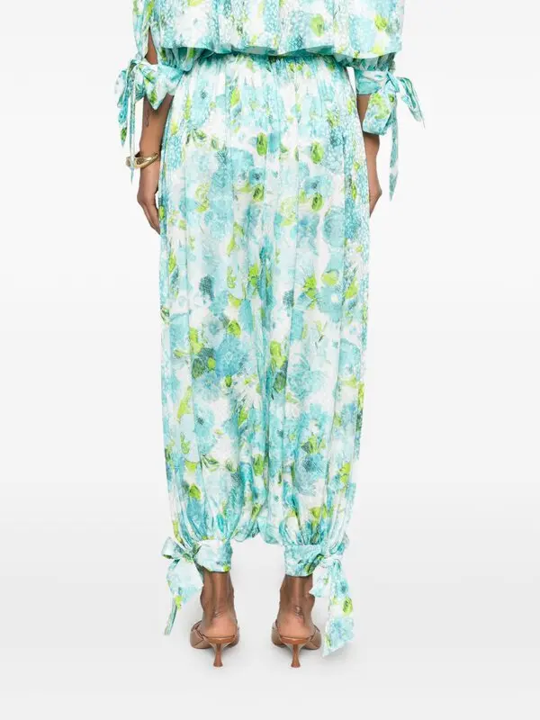 Chloé Printed Silk Trousers