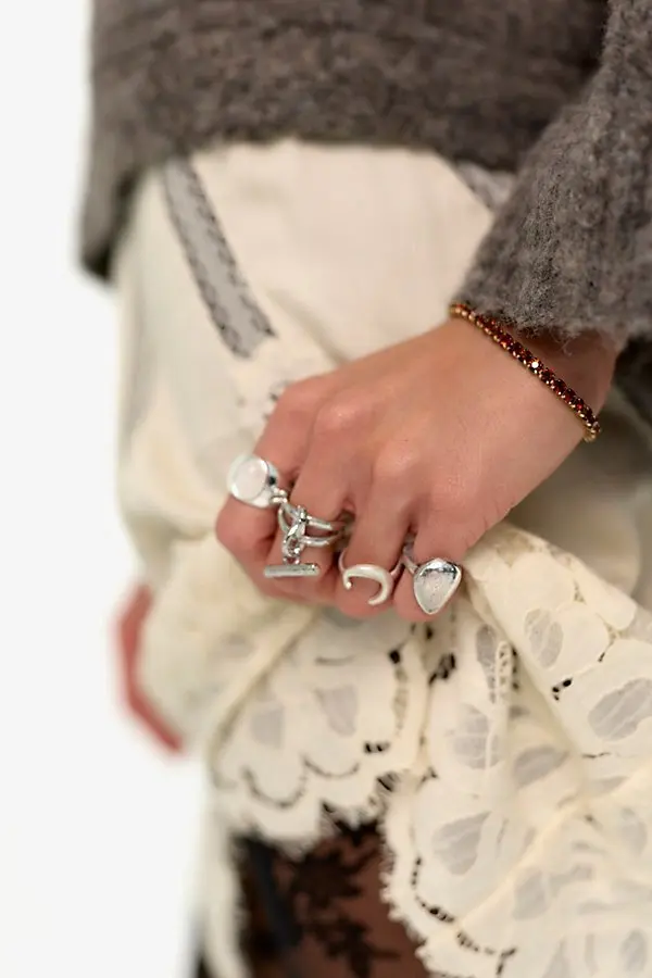 Free People La Luna Ring - Silver