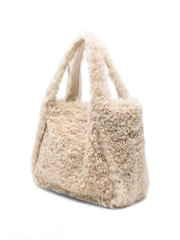 Stella McCartney Stella Logo Shearling Tote