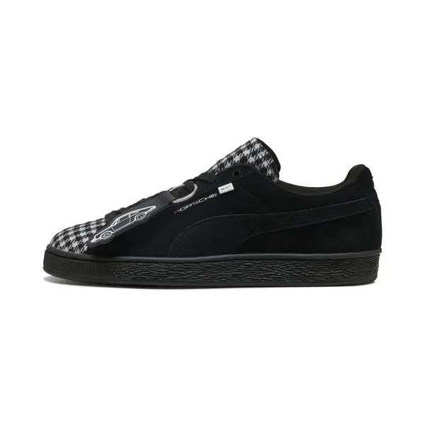 PUMA Porsche Legacy Suede Classic Pepita Sneakers - Black