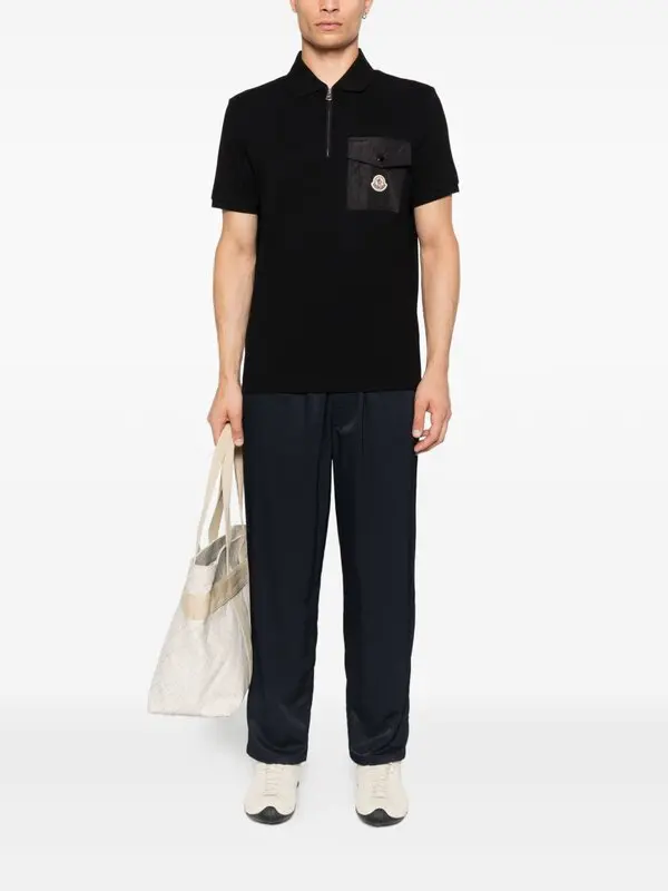 Moncler Logo Cotton Polo Shirt