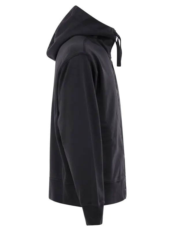 Stone Island Cotton Hooded Zip-up Sweatshirt