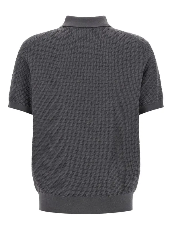 Brioni Cashmere And Cotton Polo Shirt