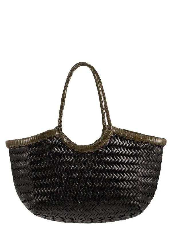 Dragon Diffusion Nantucket Two-tone Woven Buffalo Calfskin Bag