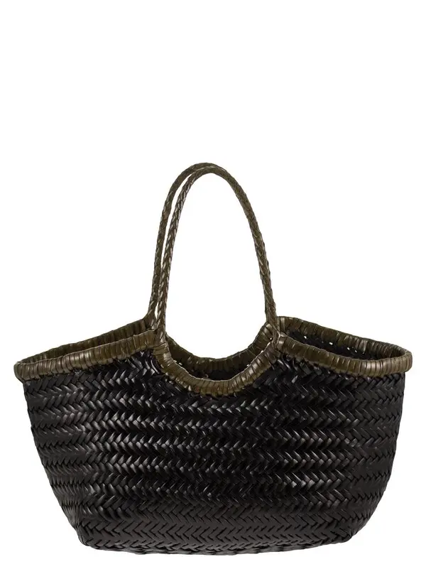 Dragon Diffusion Nantucket Two-tone Woven Buffalo Calfskin Bag