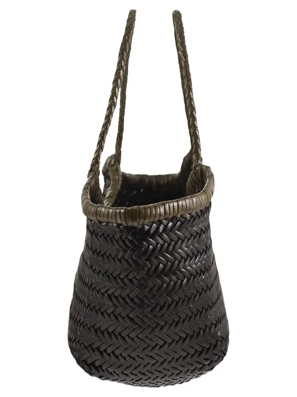 Dragon Diffusion Nantucket Two-tone Woven Buffalo Calfskin Bag