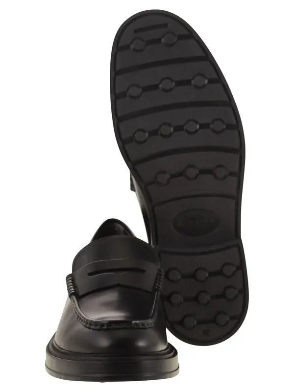 TOD'S Leather Loafers - Black