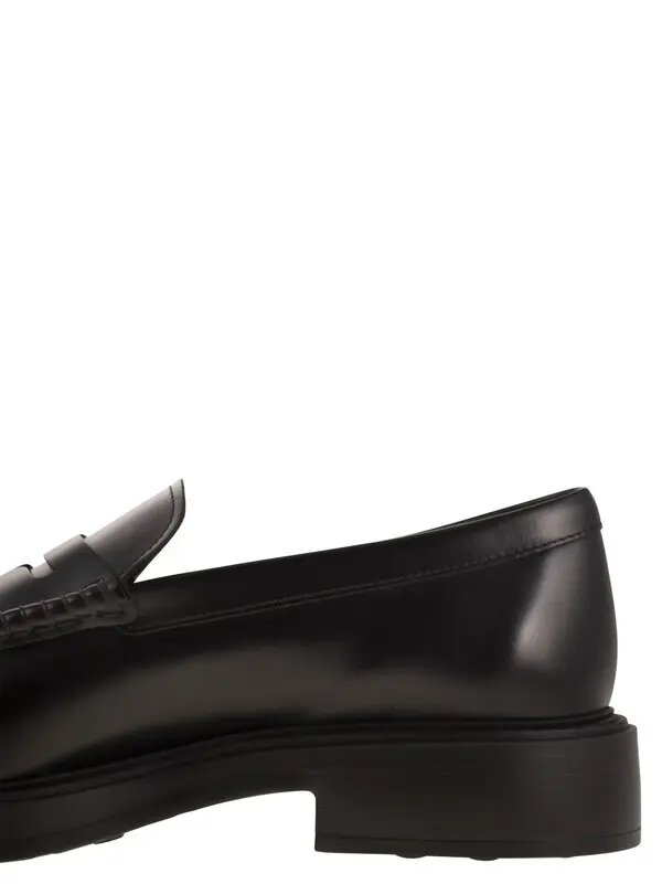 TOD'S Leather Loafers - Black