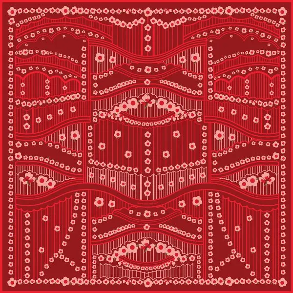JESSIE ZHAO NEW YORK Scarlet Rhythm Double Sided Silk Scarf - Red