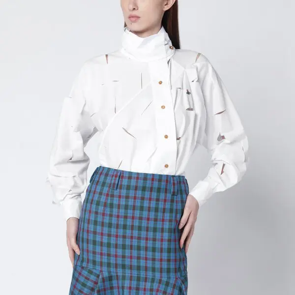 VIVIENNE WESTWOOD Halston Shirt With Cut-out Details - White