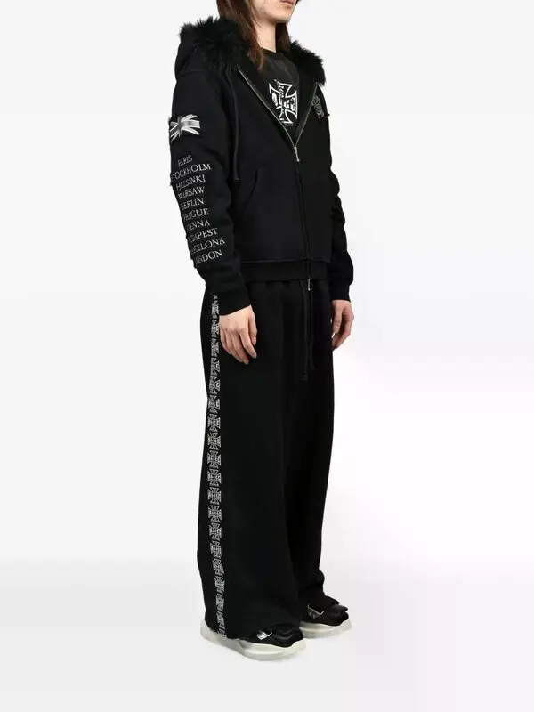 N.HOOLYWOOD Patched Zip-up Hoodie