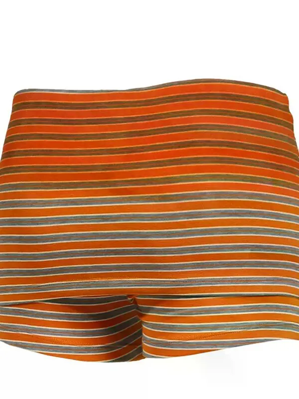 ANOMALIES DEPARTMENT Gradient Striped Layered Shorts