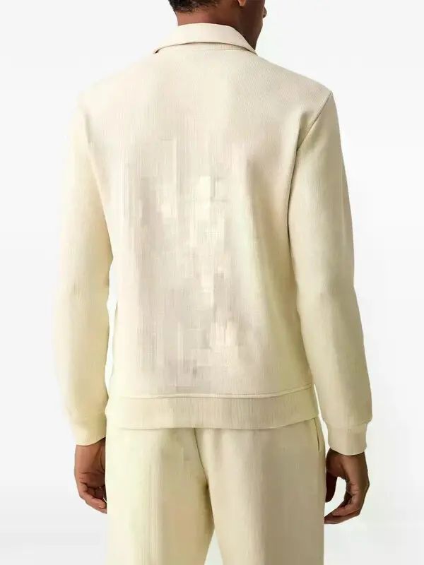 EA7 Logo-patch Zip-neck Sweater