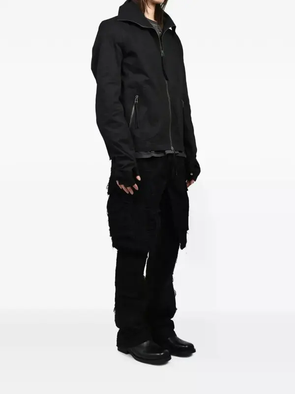 TROUBLED WATERS High-neck Gloved Jacket
