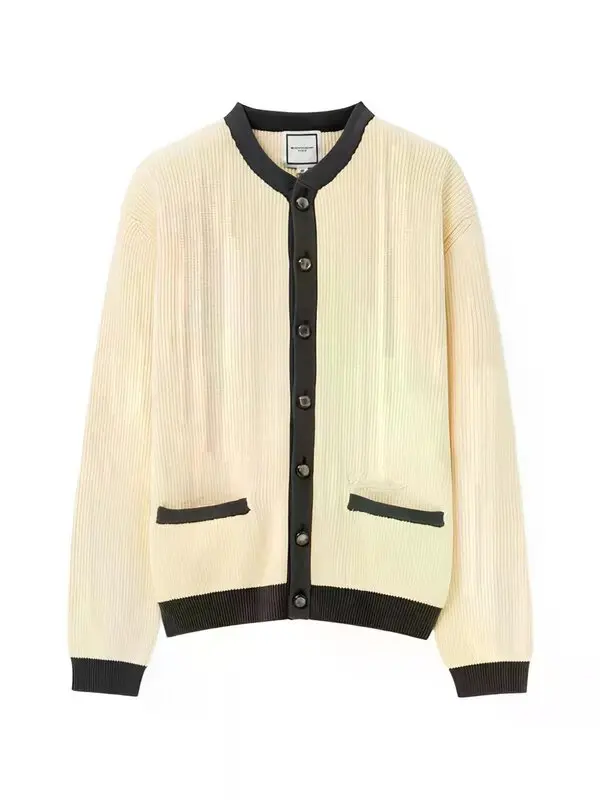 WOOYOUNGMI Ribbed-knit Buttoned Cardigan