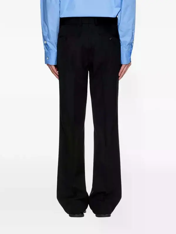 WOOYOUNGMI Logo-detail Belt-loop Trousers