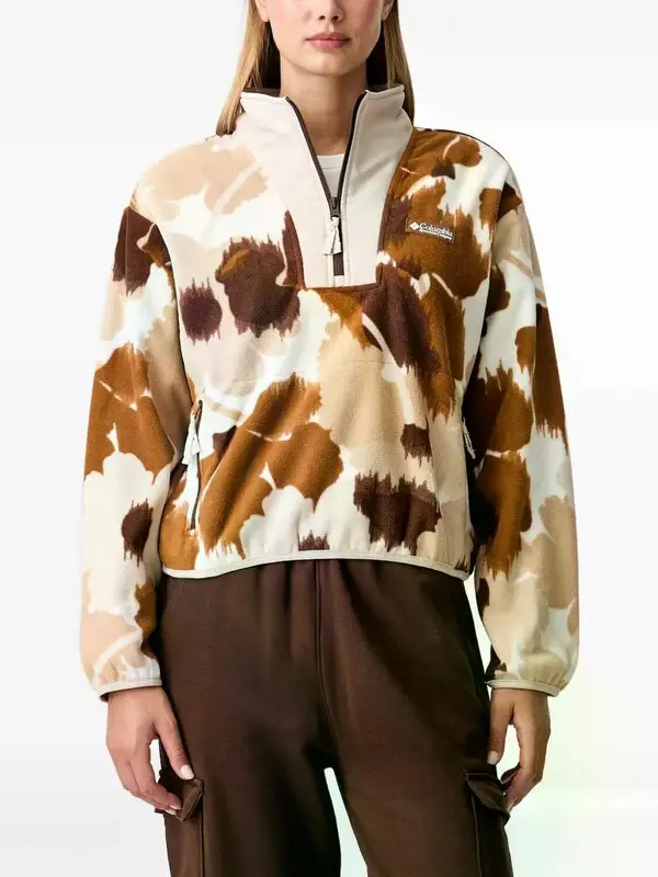Columbia Sequoia Grove Ii Abstract-print Fleece Sweatshirt