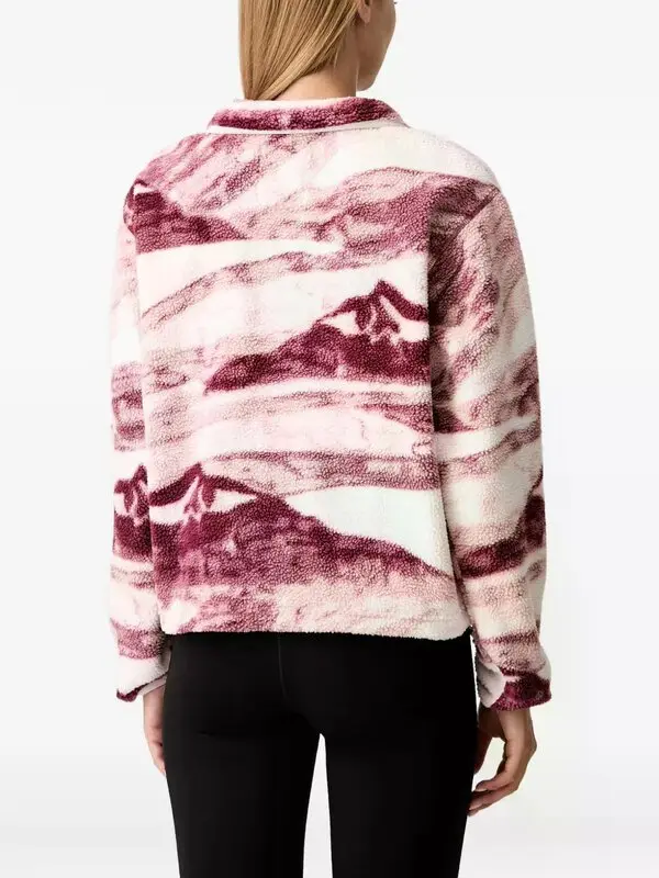 Columbia Helvetia Ii Landscape-print Fleece Sweater - White