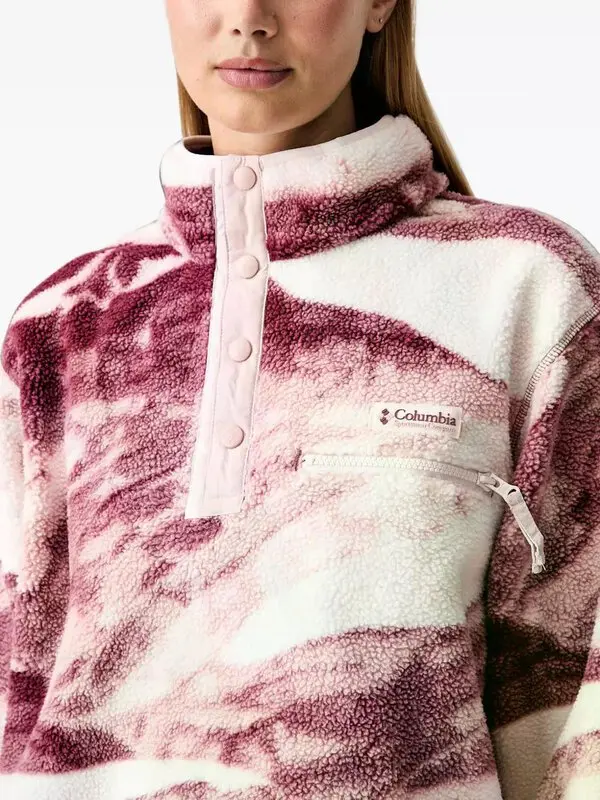 Columbia Helvetia Ii Landscape-print Fleece Sweater - White