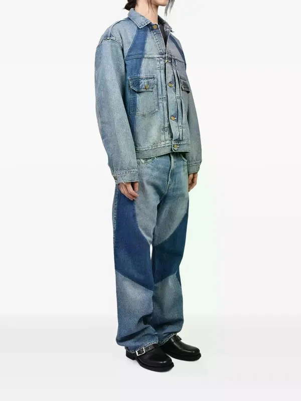 DEAR BORO Distressed Panelled Jeans