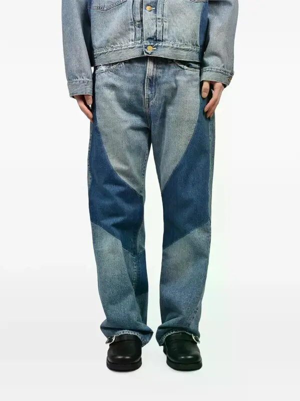 DEAR BORO Distressed Panelled Jeans