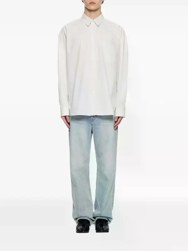 WOOYOUNGMI Striped Pocket Shirt