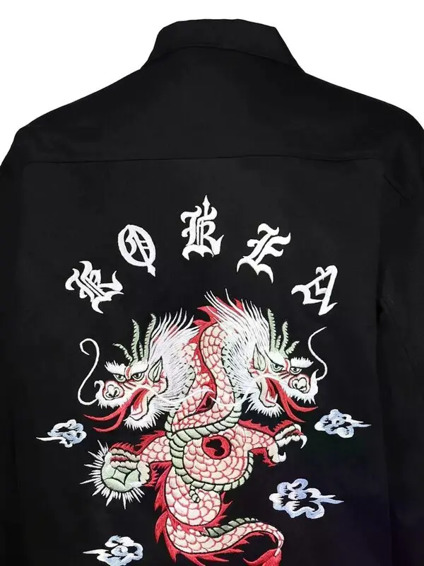 EL CONDUCTORH Dragon-embroidered Cotton Jacket