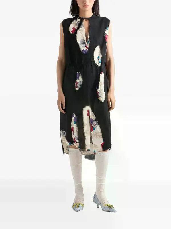 Prada Devoré Georgette Dress