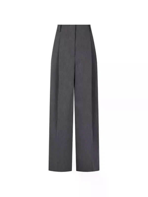 STUDIO TOMBOY Pleated Wide-leg Tailored Trousers
