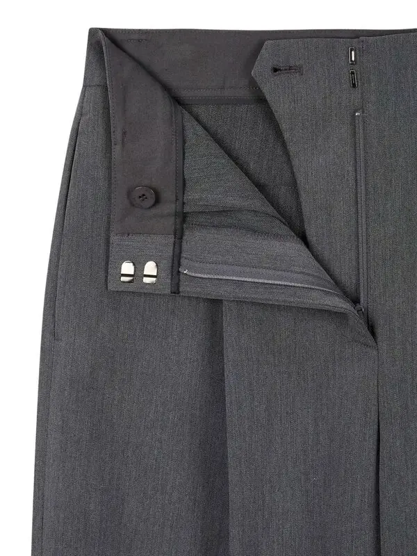 STUDIO TOMBOY Pleated Wide-leg Tailored Trousers