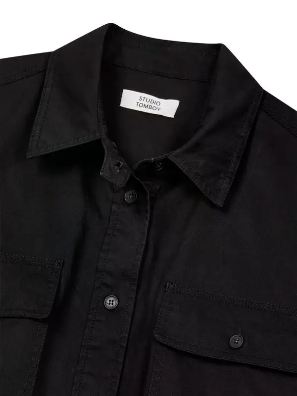 STUDIO TOMBOY Button-down Flap-pocket Shirt