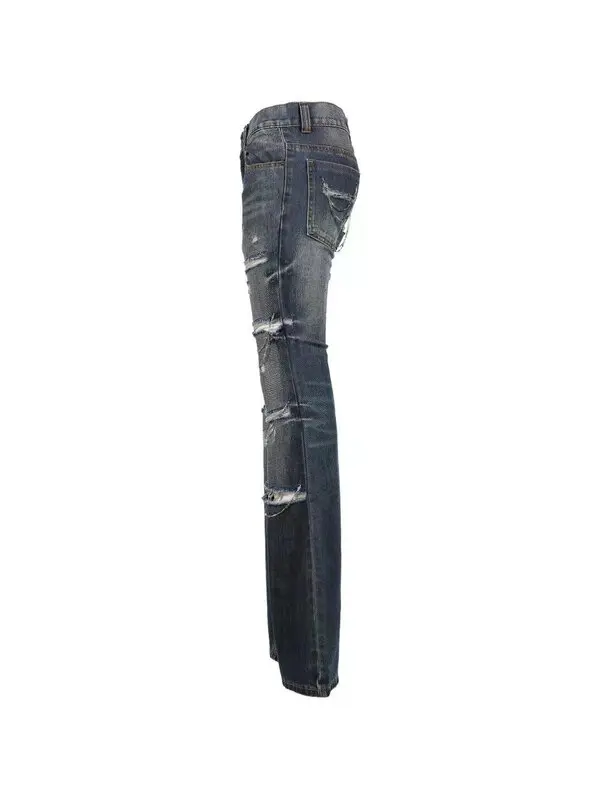 JADED LONDON Distressed Chain-link Jeans