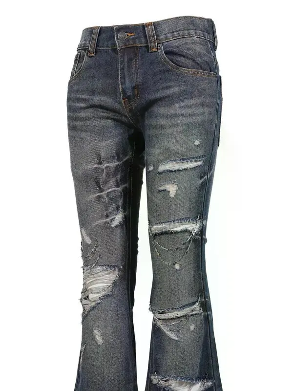 JADED LONDON Distressed Chain-link Jeans