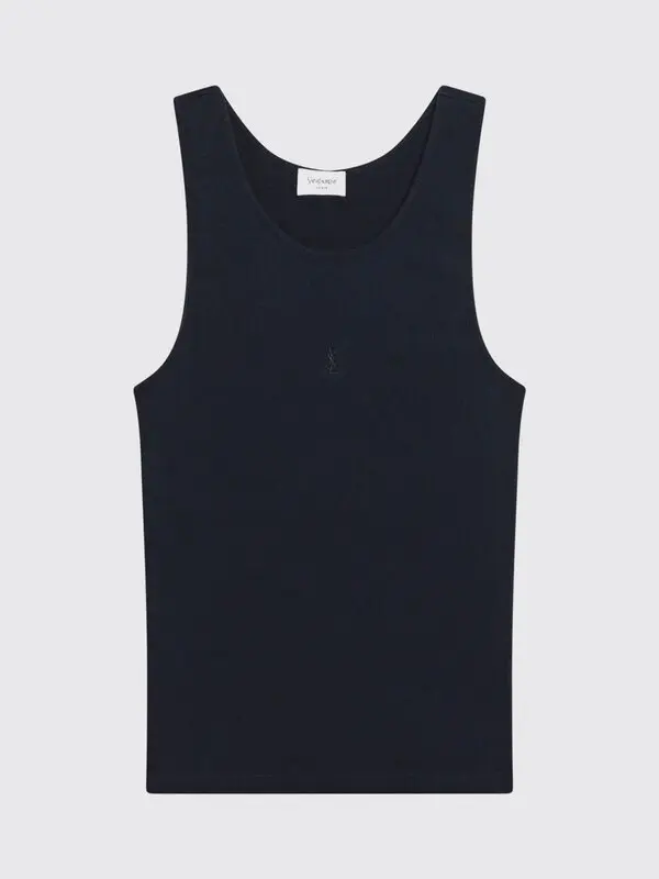 Saint Laurent Cotton Basic Tank Top