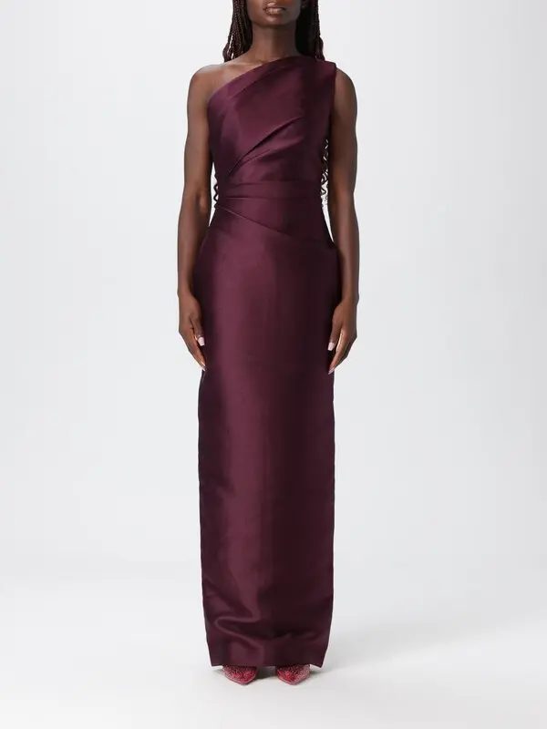 Solace London One-shoulder Satin Dress