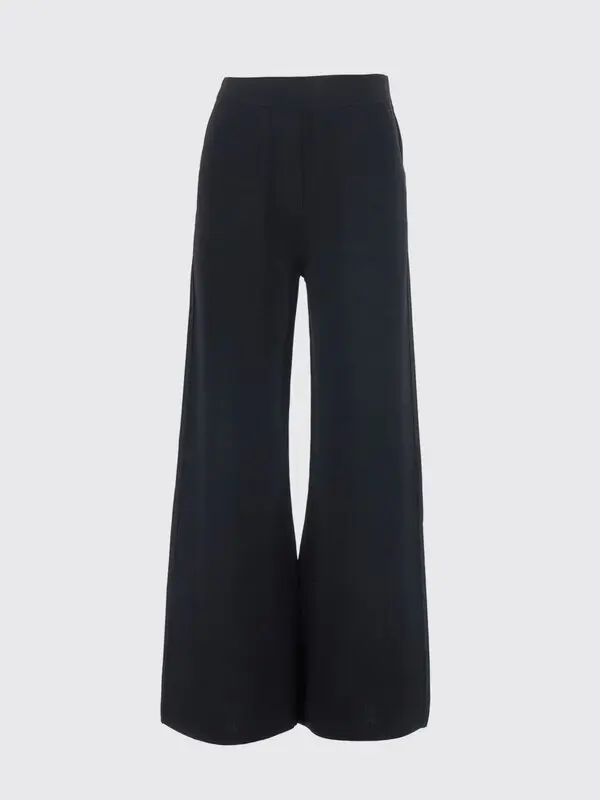 Max Mara High-waisted Wide Leg Knit Wool Trousers