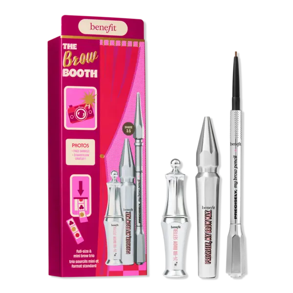 BENEFIT COSMETICS The Brow Booth Full-size & Mini Brow Trio