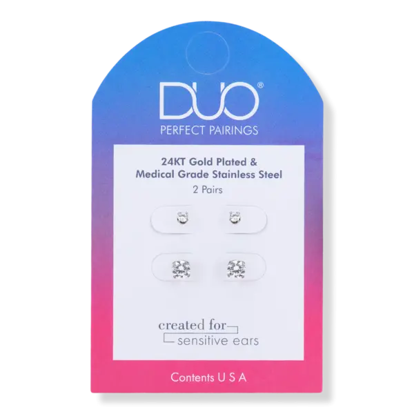 DUO PERFECT PAIRINGS Stainless Steel Stud Set