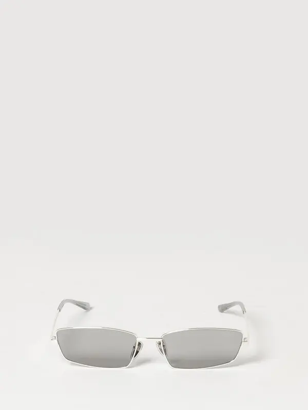 Gucci Engraved-logo Rectangular Metal Sunglasses