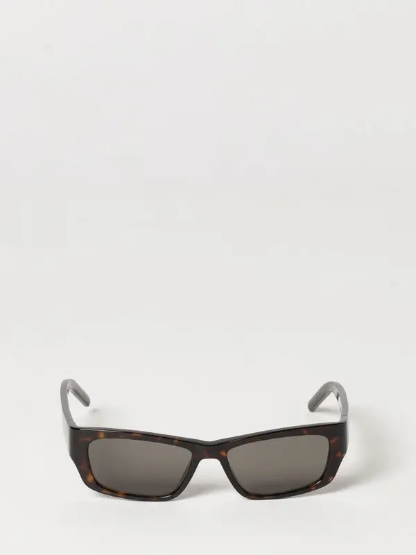 Saint Laurent Tortoiseshell Acetate Sunglasses With Monogram