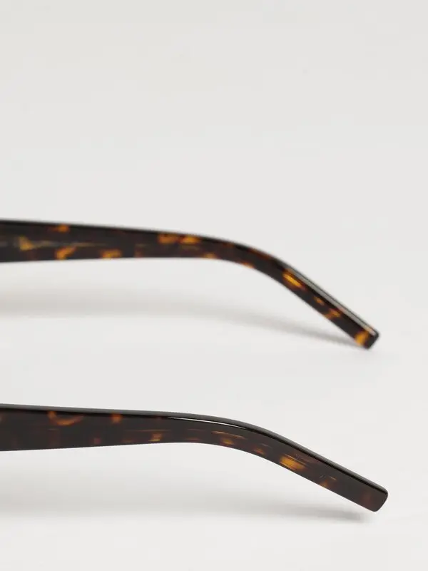 Saint Laurent Tortoiseshell Acetate Sunglasses With Monogram