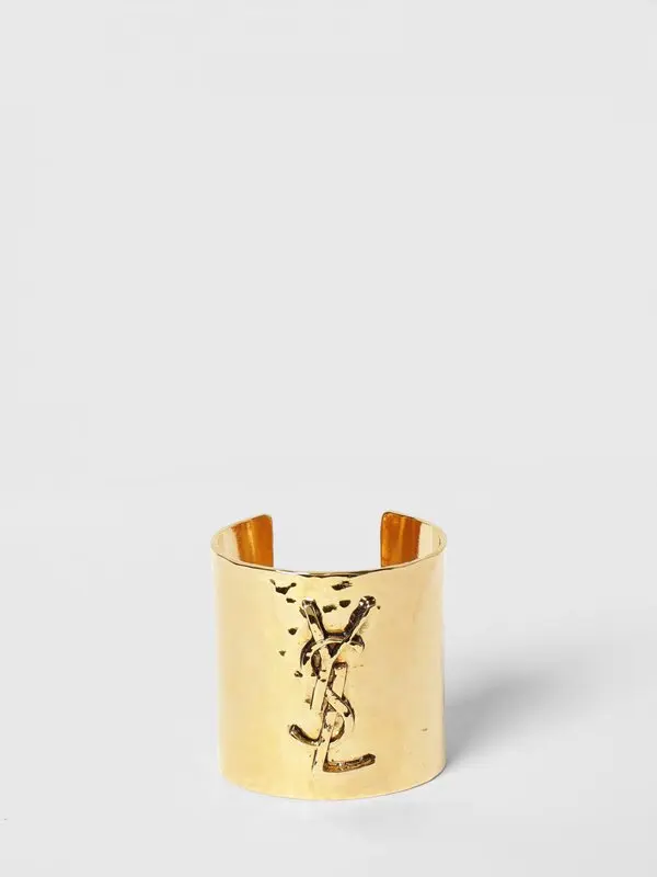 Saint Laurent Cassandre Brass Bracelet - Gold