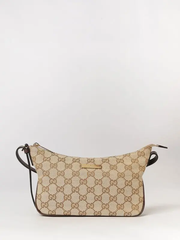 Gucci Lady Lunetta Mini Gg Supreme Shoulder Bag - Cream
