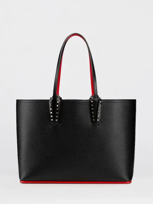 CHRISTIAN LOUBOUTIN Cabata Soft Small Calf Empire Tote Bag - Black